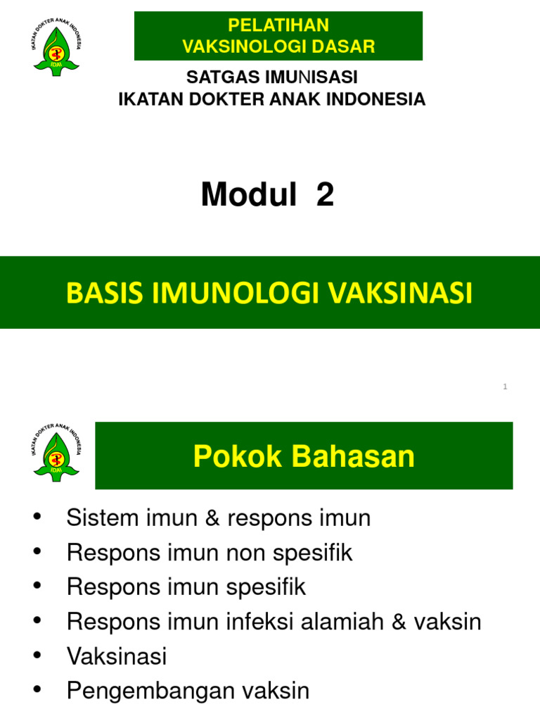 Modul 2 Basis Imunologi | PDF