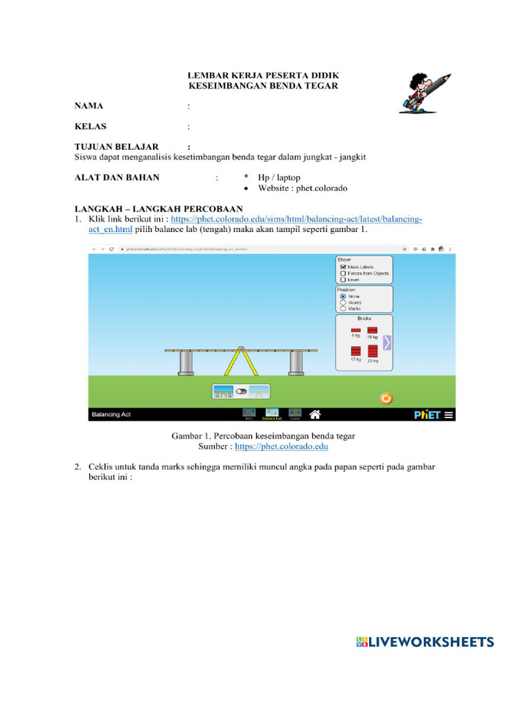 LKPD Kesetimbangan Benda Tegar | PDF