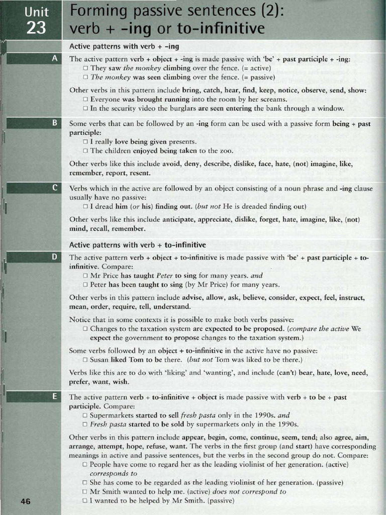 Grammar Passive Sentences | PDF