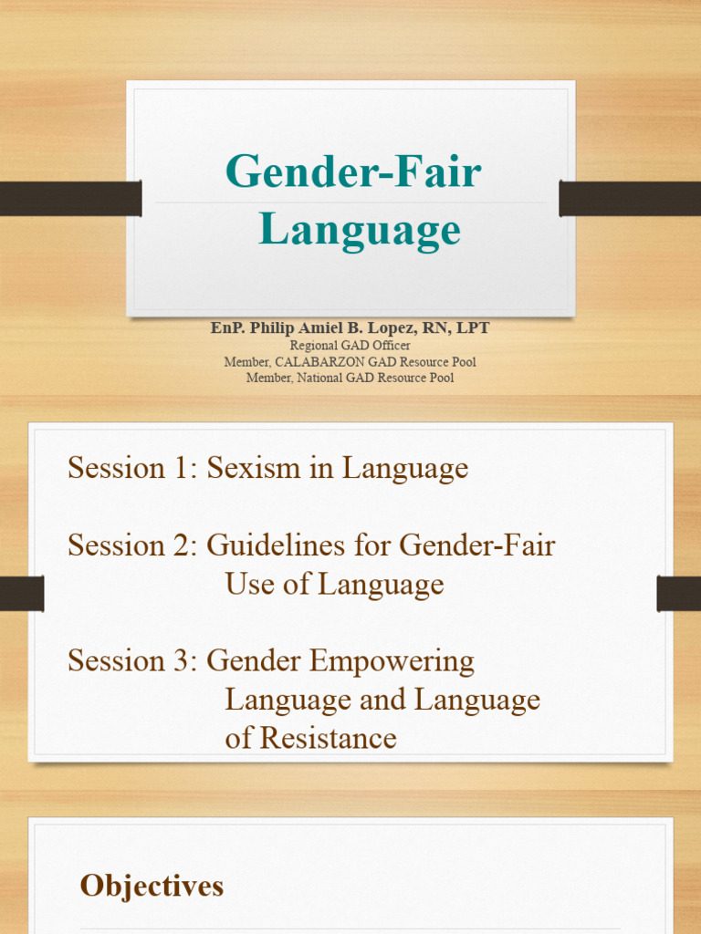 Gender-Fair Language Updated | PDF | Homosexuality | Gender
