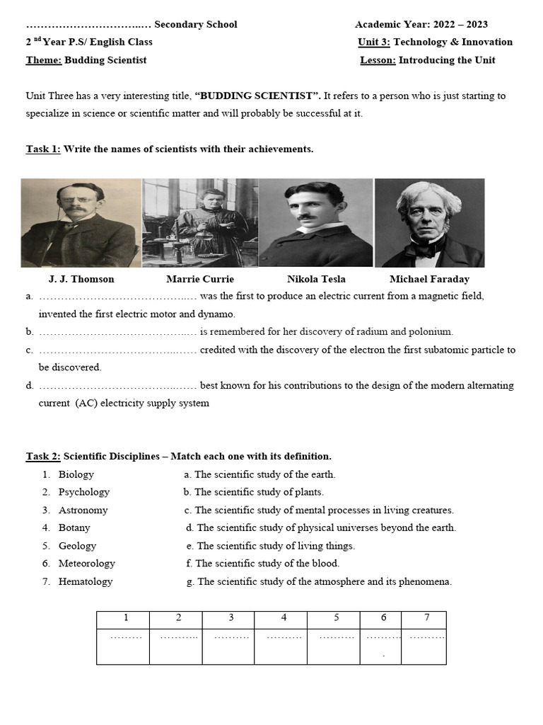 Budding Scientist Unit Introduction | PDF | Experiment | Science Budding Scientist Unit Introduction | PDF | Experiment | Science
