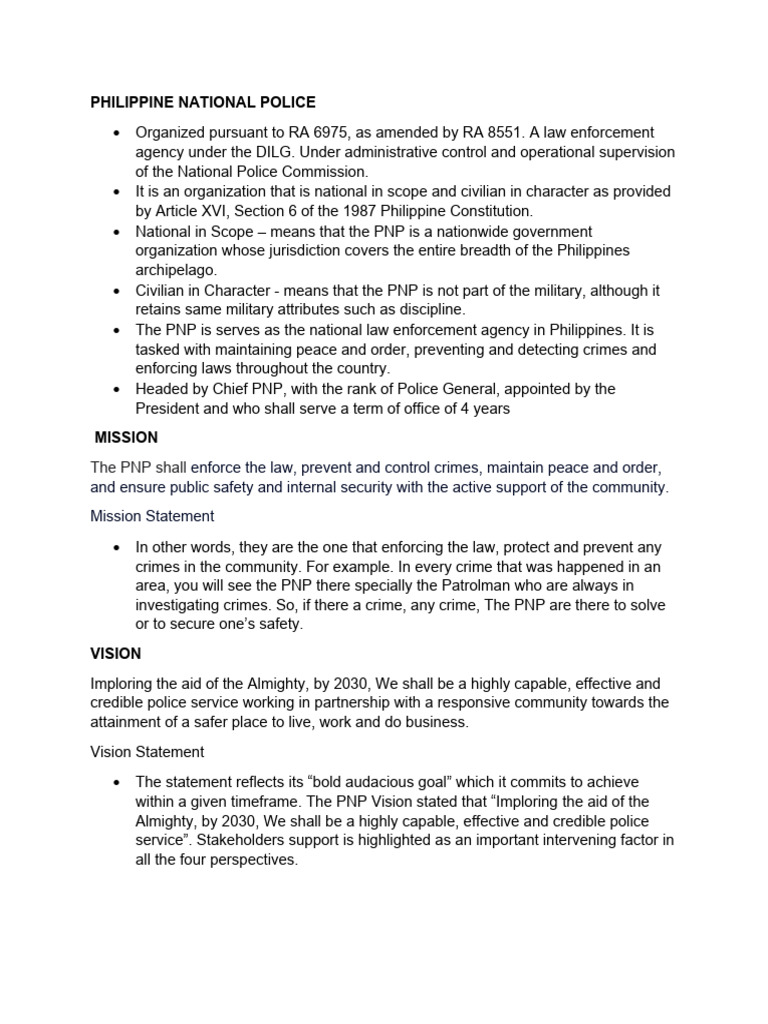 PNP Report | PDF | Police | Corruption