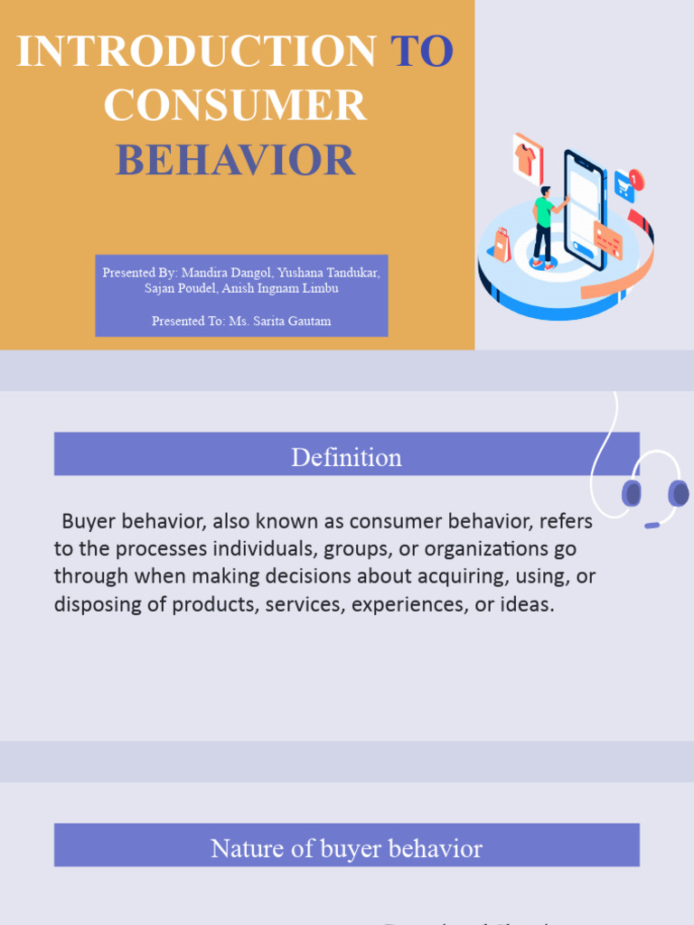 Consumer Behavior Meeting by Slidesgo | PDF | Marketing | Consumer Behaviour