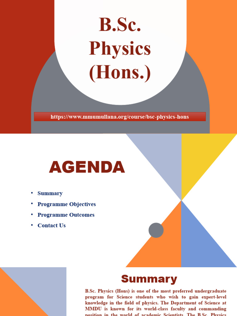 B.Sc. Physics (Hons.) | PDF | Physics | Science