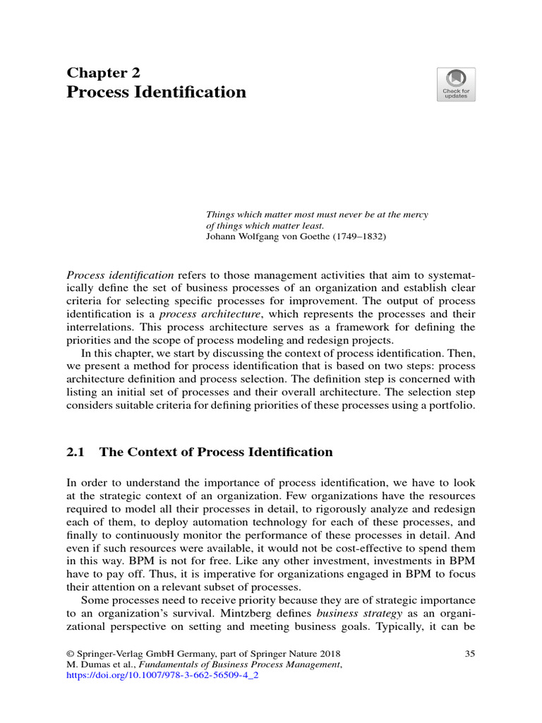 Process Identification 1 | PDF