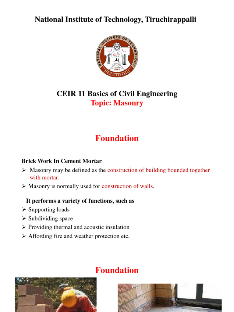 Lec_Unit_2_4_Brick_Masonry | PDF | Masonry | Brick