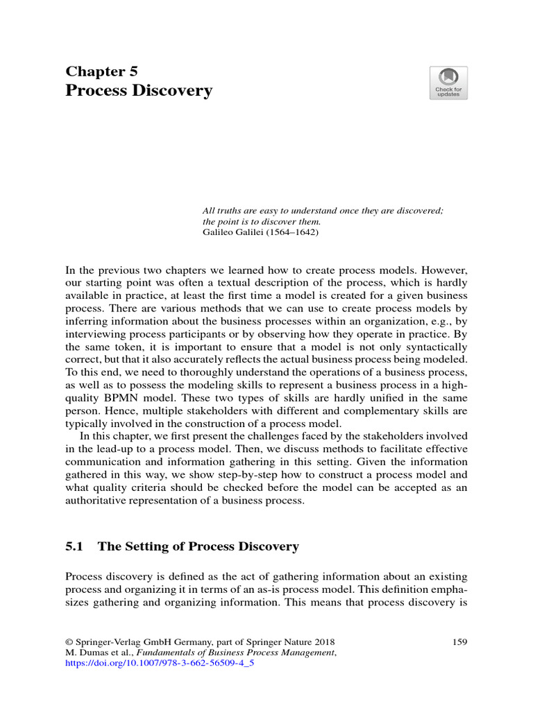 Process Discovery 1 | PDF