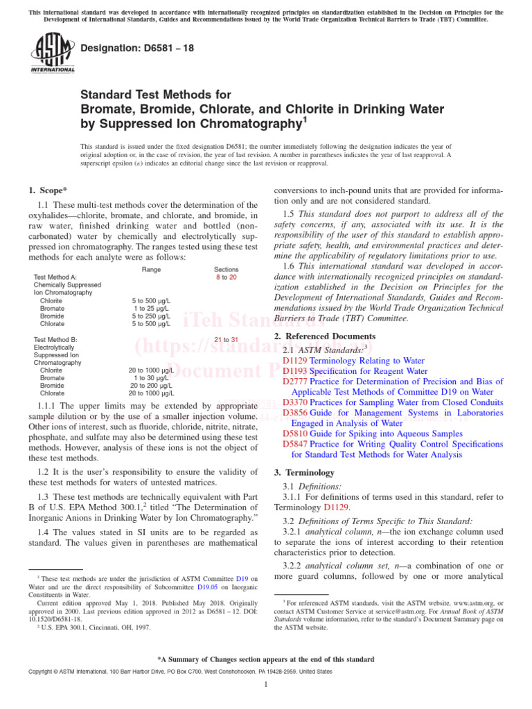 Astm D6581 18 | PDF | Chemistry | Physical Sciences