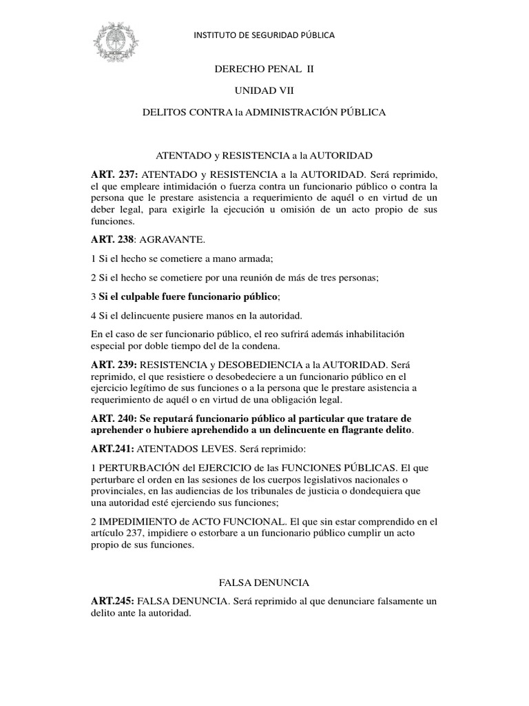 Derecho Penal II Unidad Vii | PDF | Violación | Derecho penal
