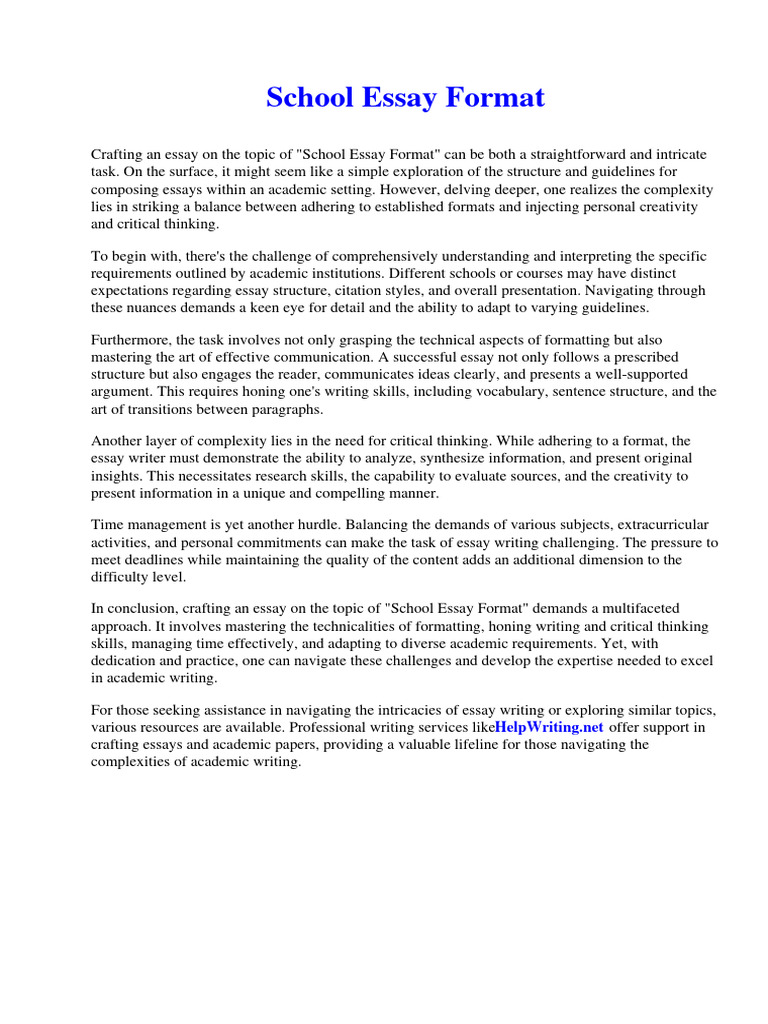 School Essay Format | PDF | Revolver | Rifle