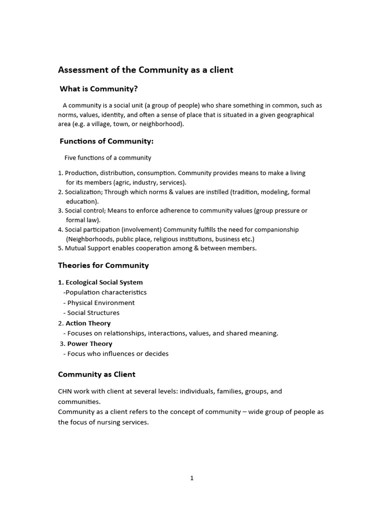 Community As Client | PDF