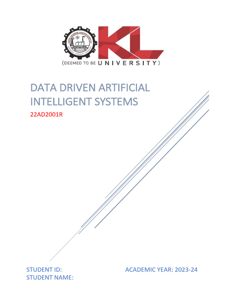 Lab Workbook - Regular | PDF | Artificial Intelligence | Intelligence ...