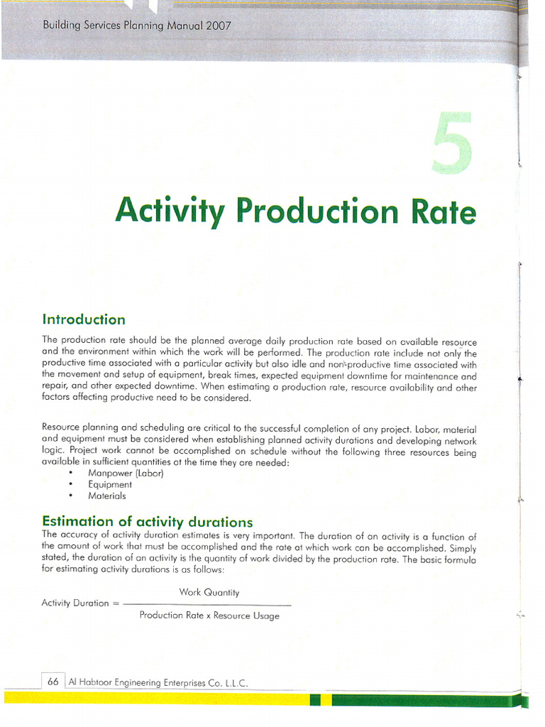 MEP Productivity Rates | PDF
