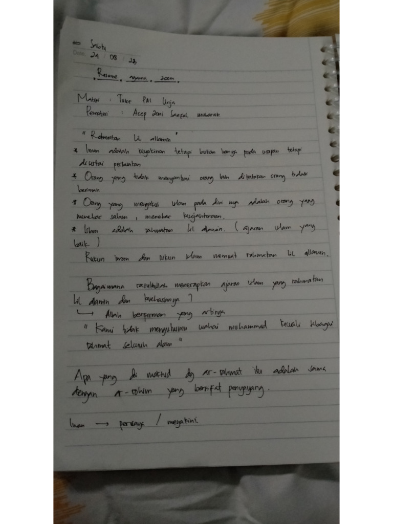 Azzahwa Marta Nova - Resume Materi | PDF