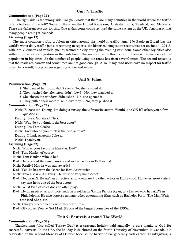 Tape Script 2 | PDF | Traffic Congestion | Traffic
