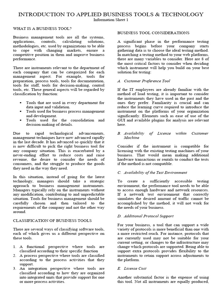 HPC 4 21 Info Sheet 1 | PDF | Usability | Decision Making