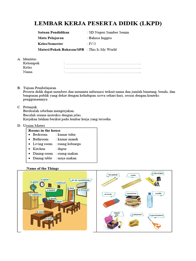 Lembar Kerja Peserta Didik LKPD | PDF