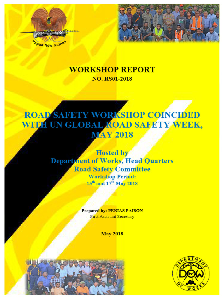 Road Safety Workshop Report 2018 | PDF | Road Traffic Safety | Road