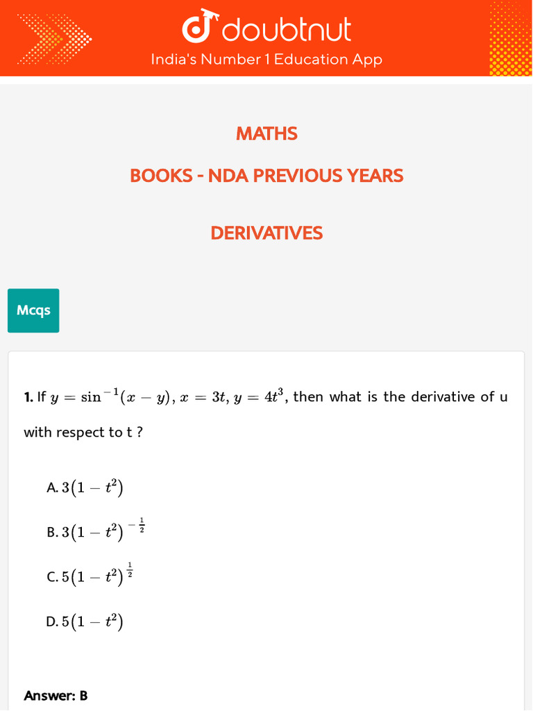 Books Doubtnut Question Bank | PDF | Trigonometric Functions ...