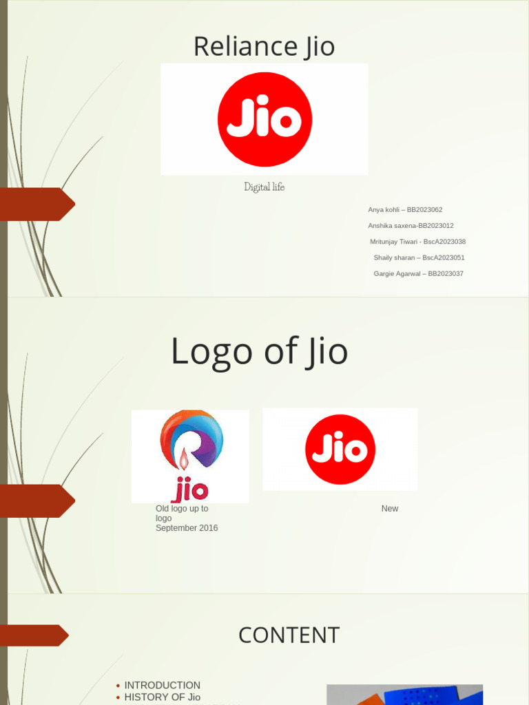 Jio PPT - PPTX - 20230922 - 220912 - 0000 | PDF | Telecommunications ...