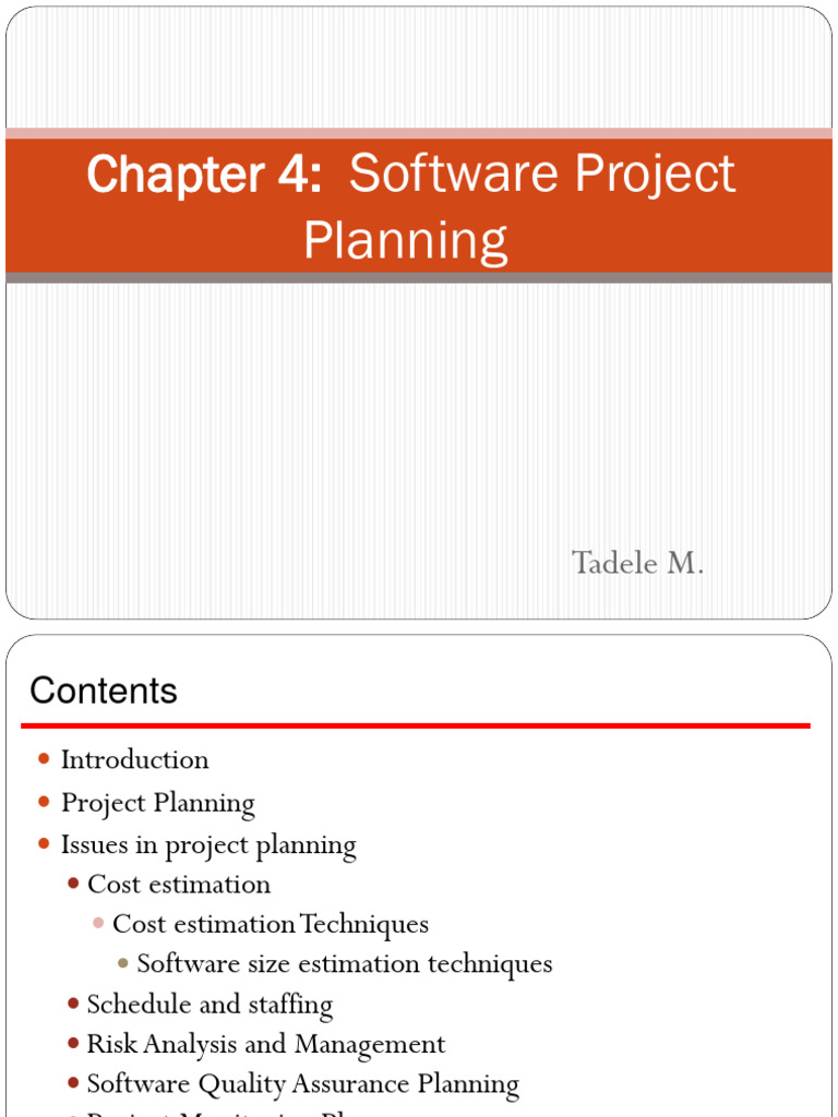 Chapter 4-Project Planning | PDF | Systems Science | Systems Theory