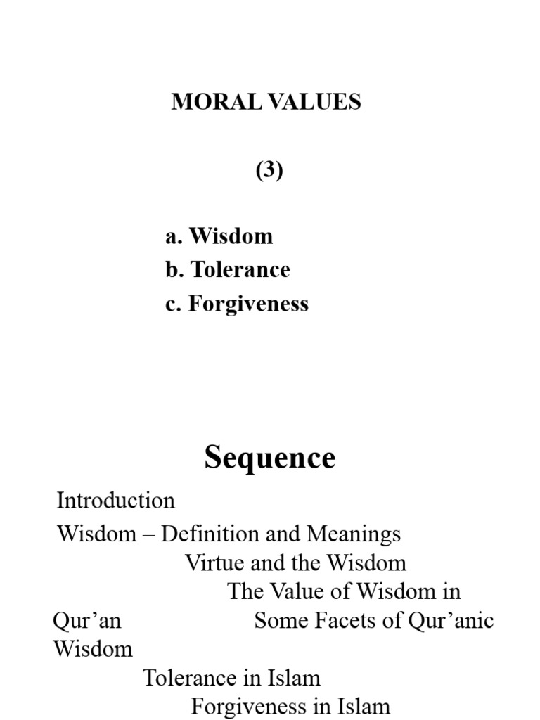 Character Building Moral Values | PDF | Wisdom | Prophets And Messengers In Islam