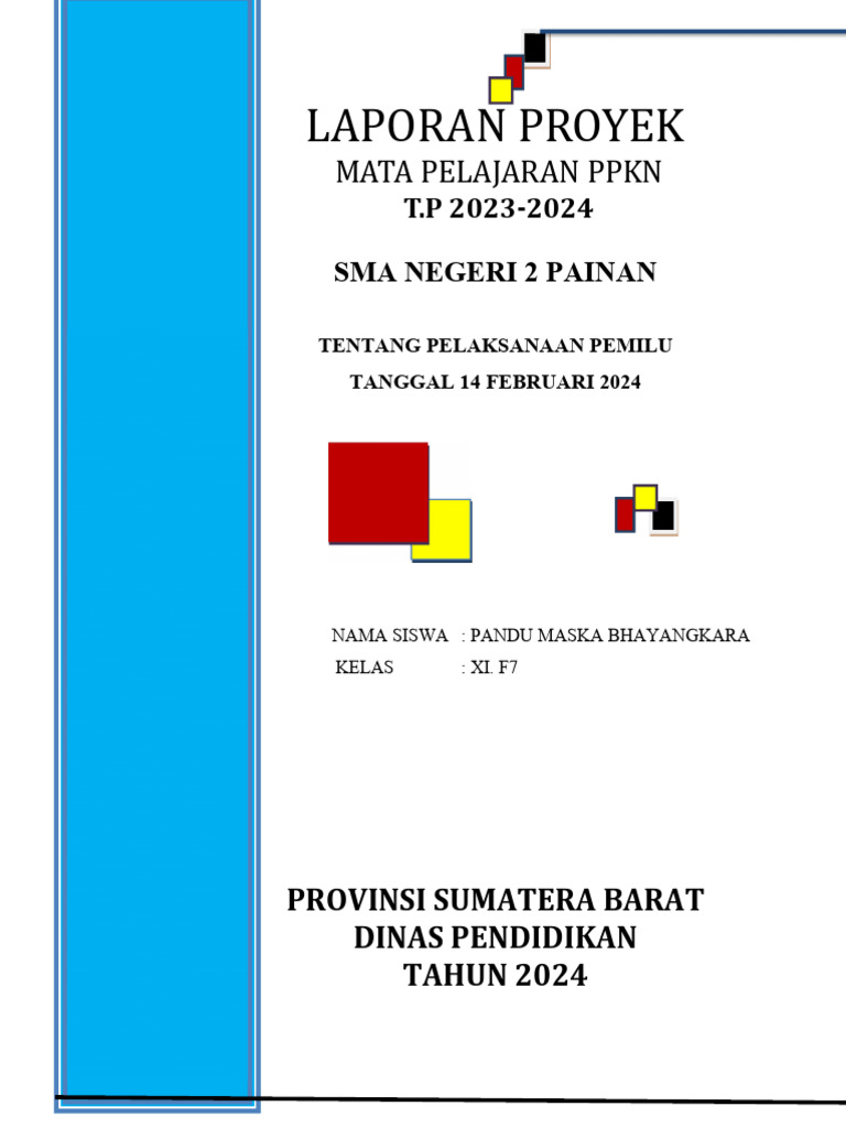 Proyek PPKN Sman 2 Painan-Pandu Maska Bhayangkara | PDF