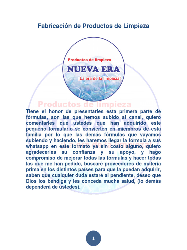 Formulario Nueva Era Pdf Agua Sal