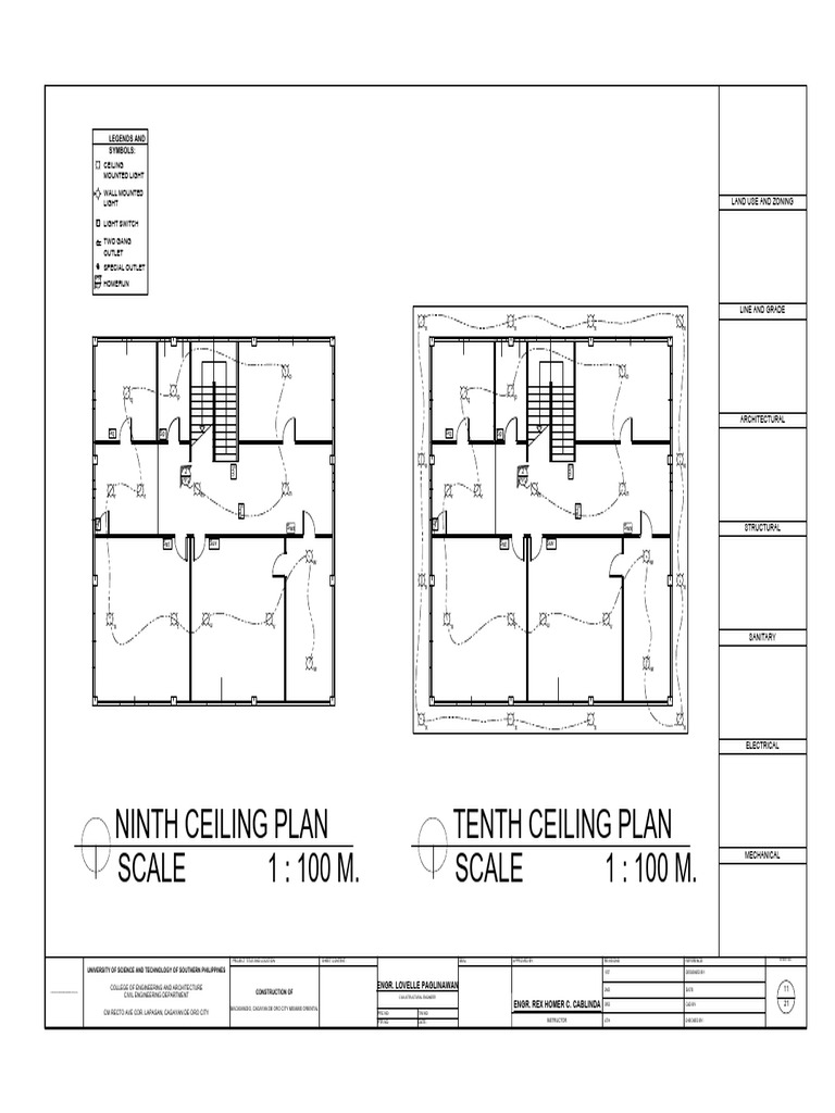 10-Storey Commercial Building Ceiling Plan (9th&10th) | PDF | Engineering