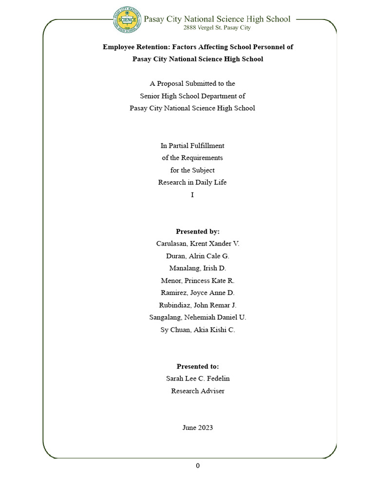 QS - S1 Final Defense Paper | PDF | Motivational | Motivation