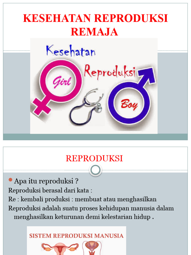 Kesehatan Reproduksi Remaja | PDF