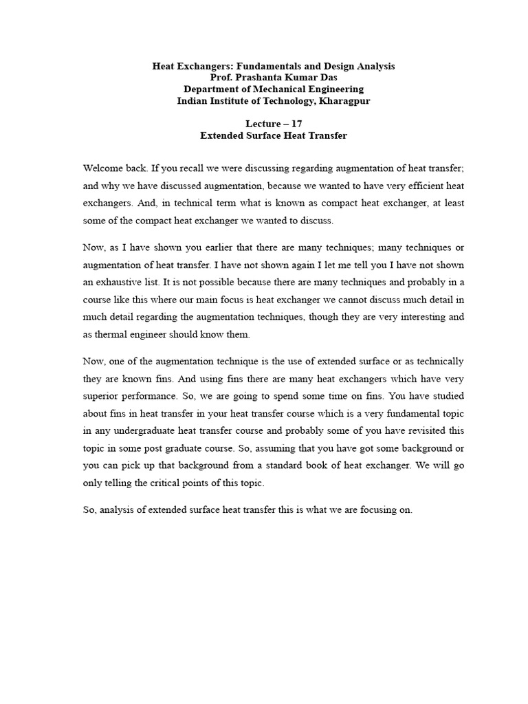 Lec 17 | PDF | Heat Transfer | Friction