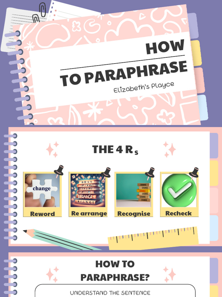 PDF Paraphrase Presentation | PDF