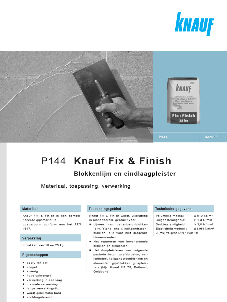 Knauf Fix en Finish | PDF