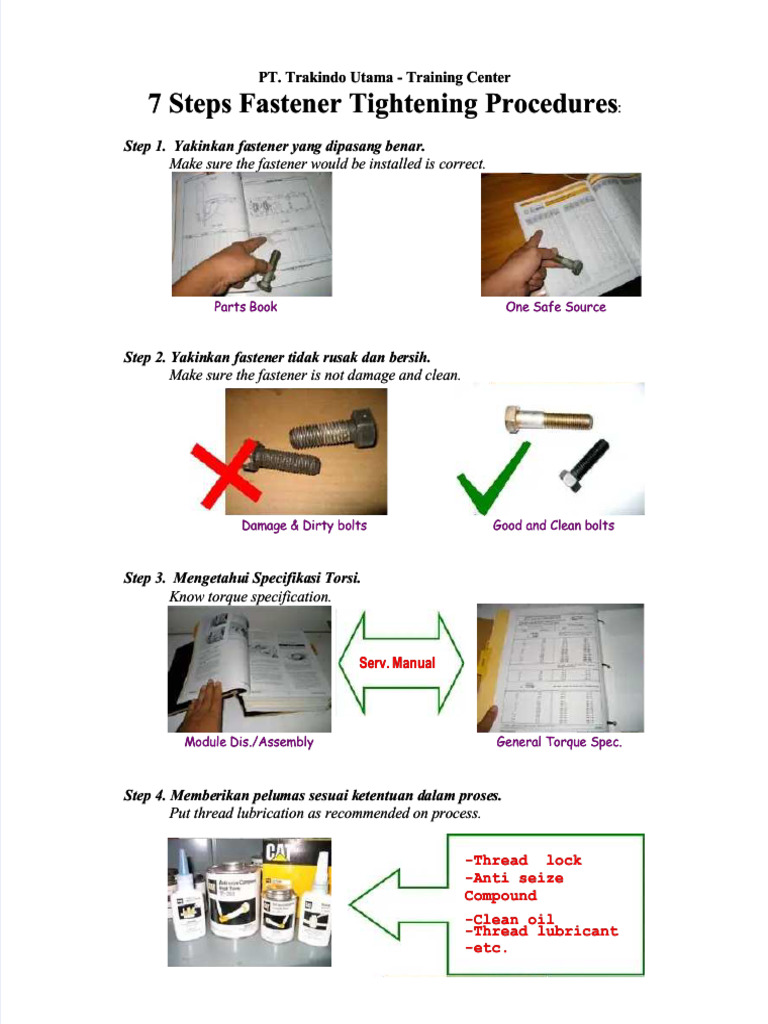 7 Steps Fastener Tightening Procedures 7 Steps Fastener Tightening ...