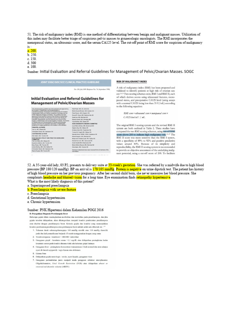 Initial Evaluation and Referral Guidelines For Management of Pelvic ...