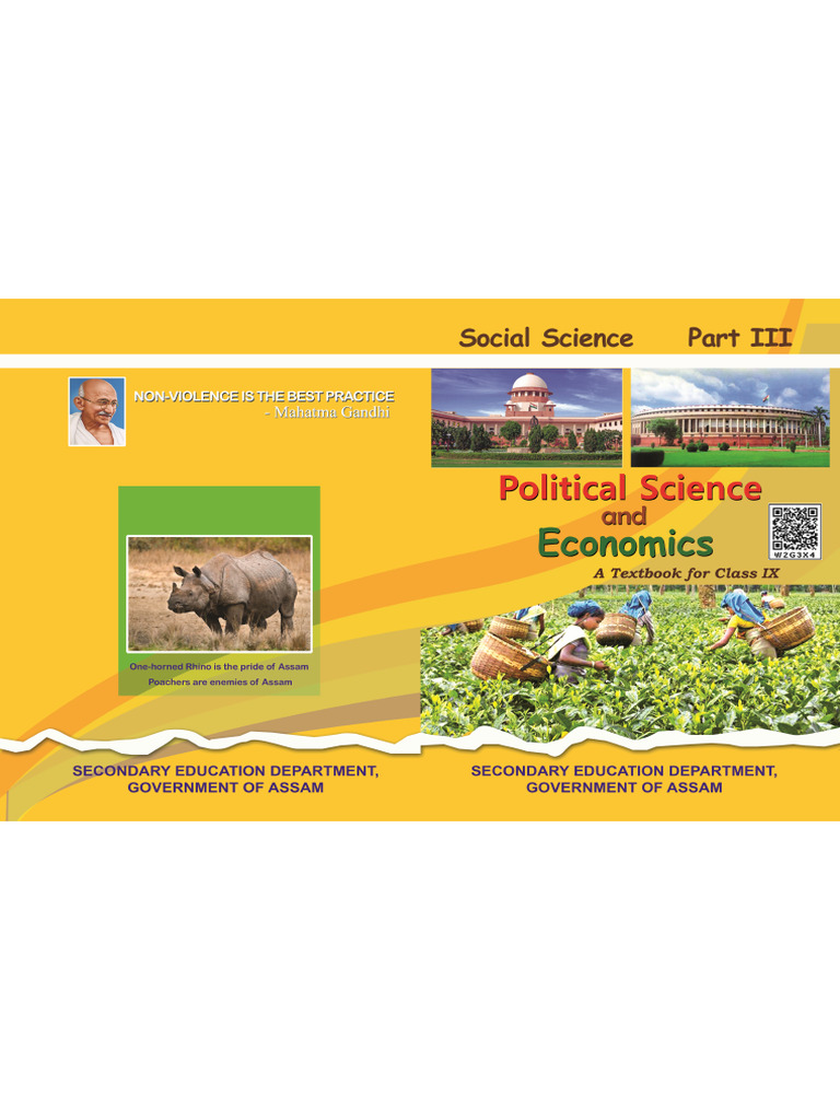 Social Science English Political Science _ Economics Part-III Class IX ...