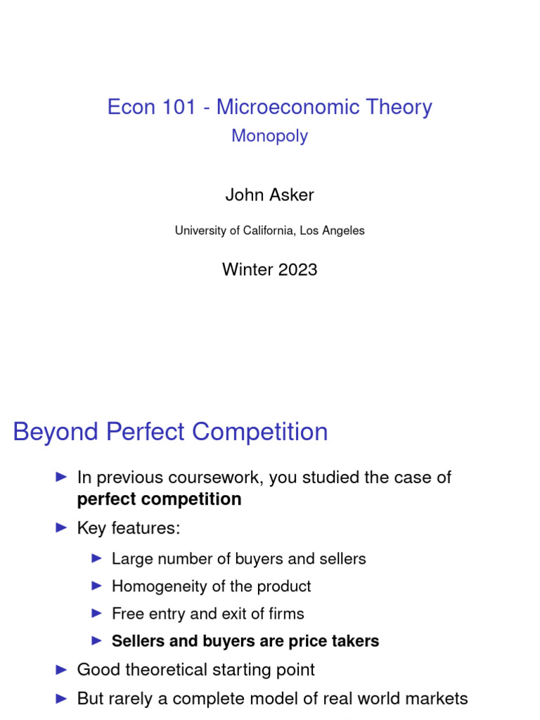 2 - Monopoly | PDF | Monopoly | Microeconomics