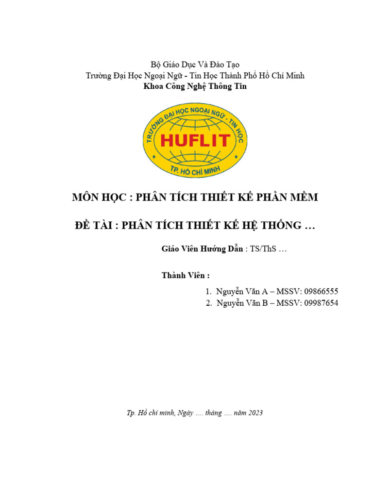 Report Template - 2023 | PDF