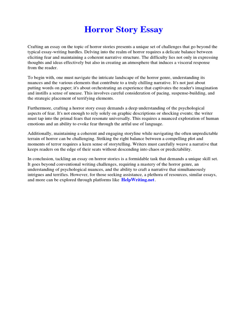 Horror Story Essay | PDF | Margin (Finance) | Stocks