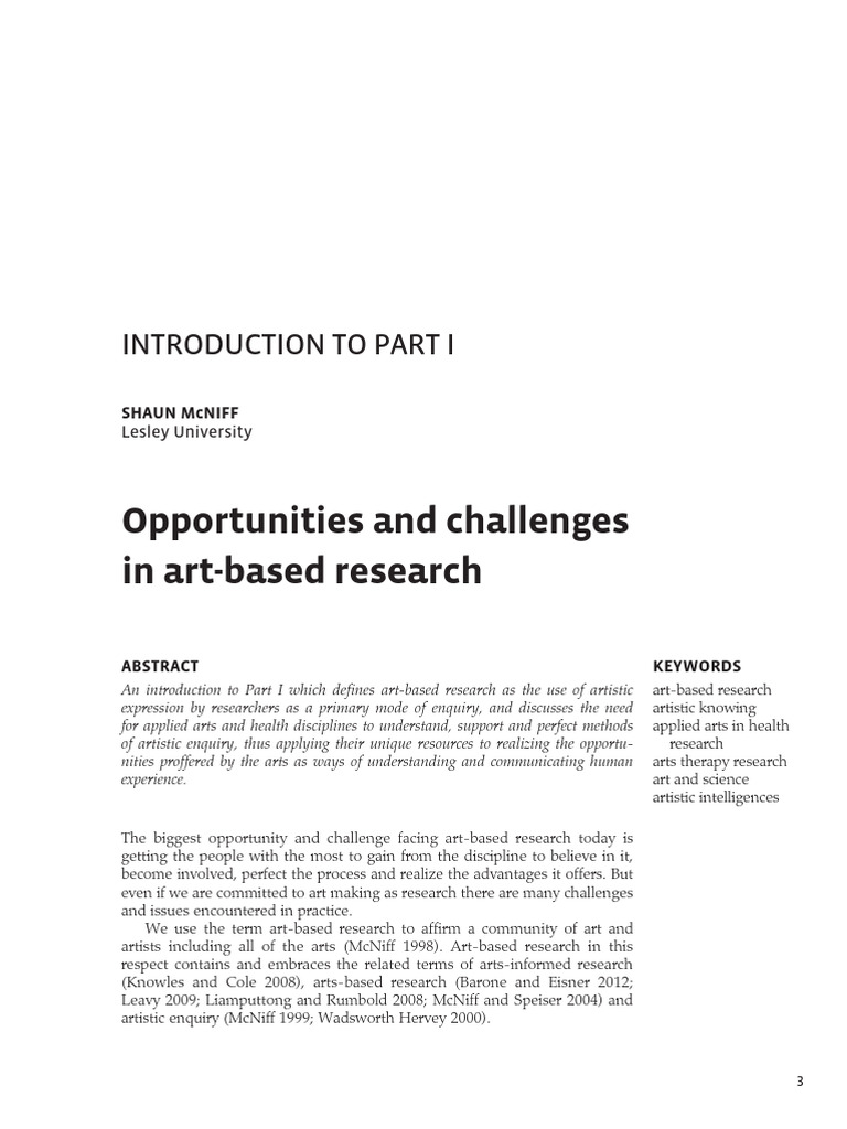 Pages From Art As Research (Chapter1) | PDF
