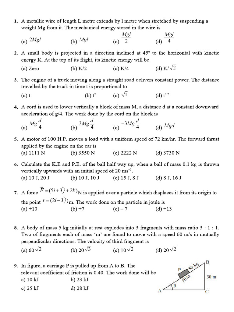 LT Jee DPT 15.02.24 | PDF | Mass | Kinetic Energy