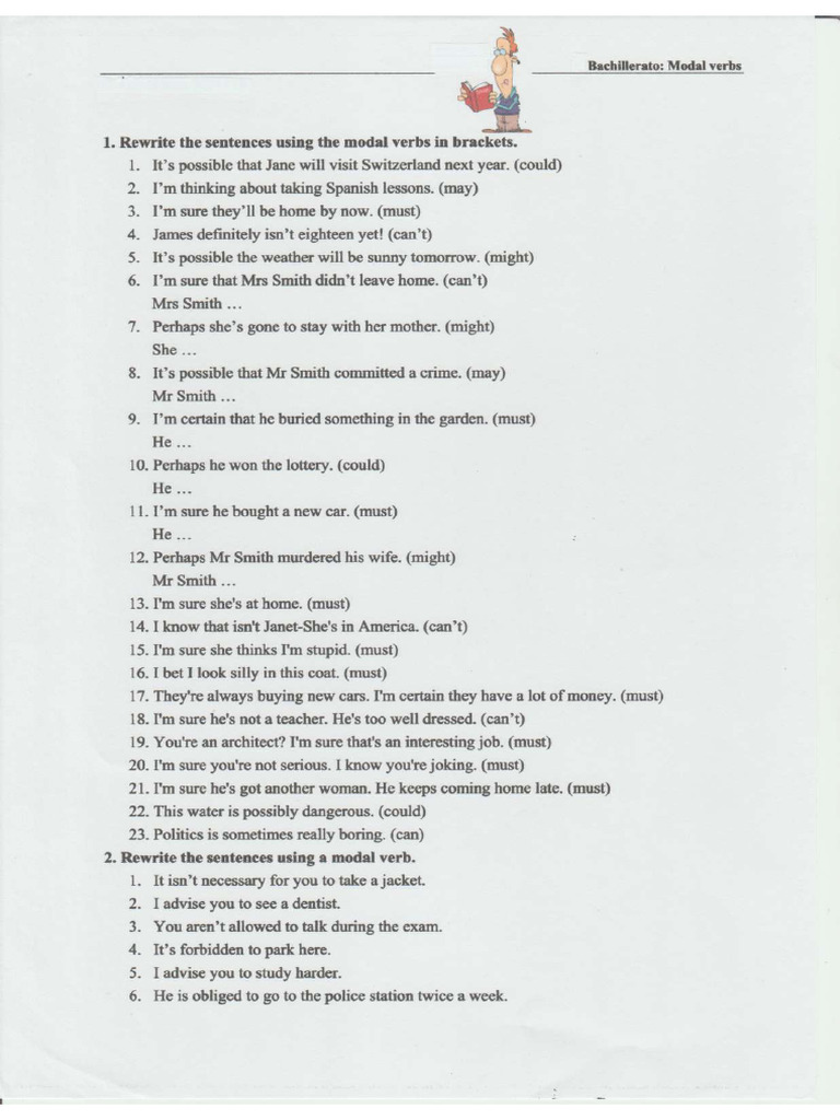 Rephrasing - Modals 1 | PDF