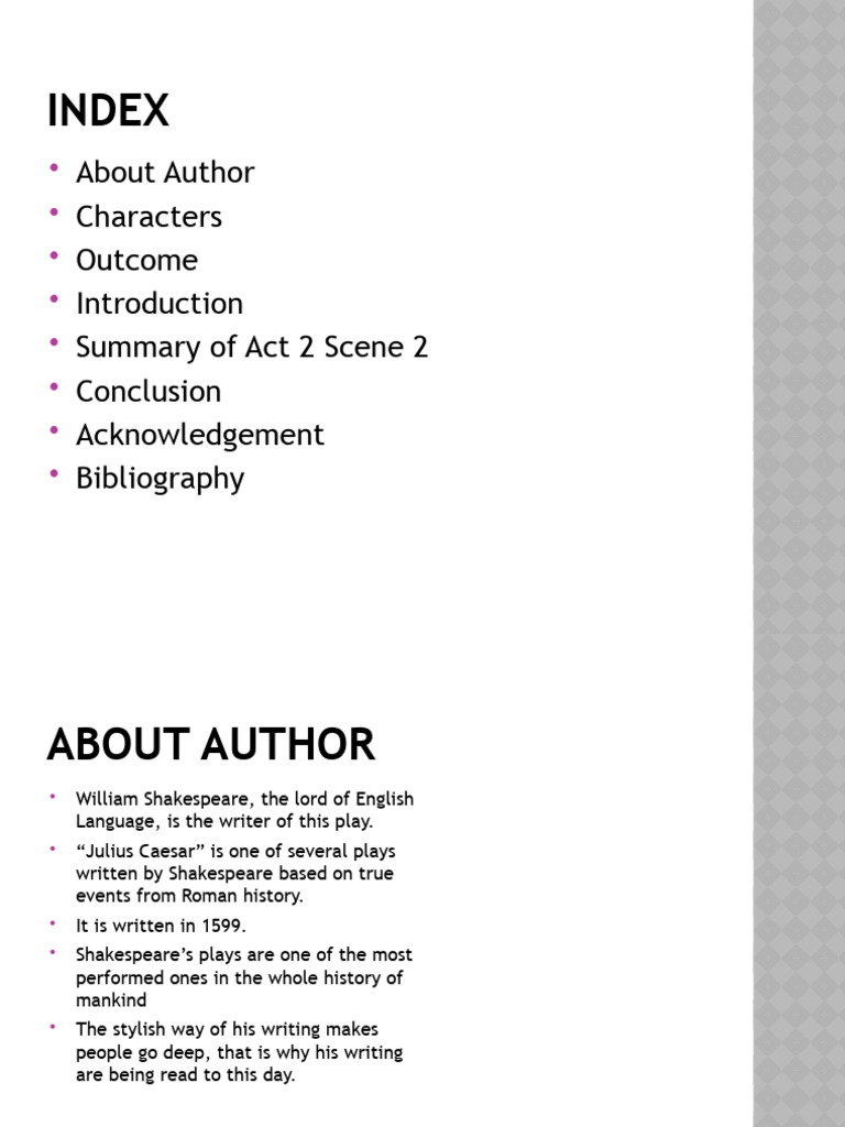 Act 2 Scene 2 Summary of Julius Caesar | PDF | Julius Caesar | Roman ...