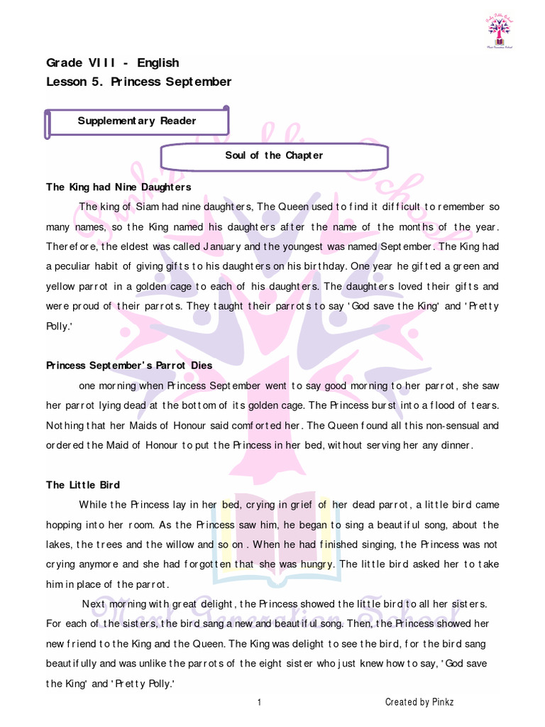 Lesson 5 Supplementary Reader New | PDF | Parrot