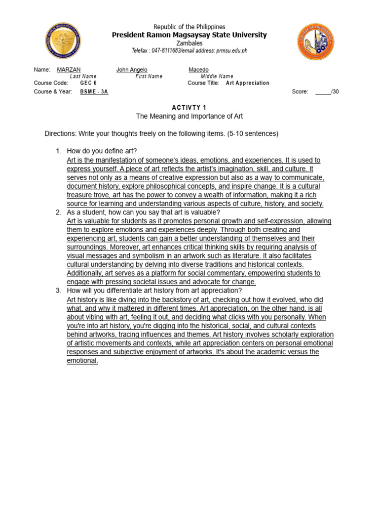 Gec 6 | PDF | Experience | Thought