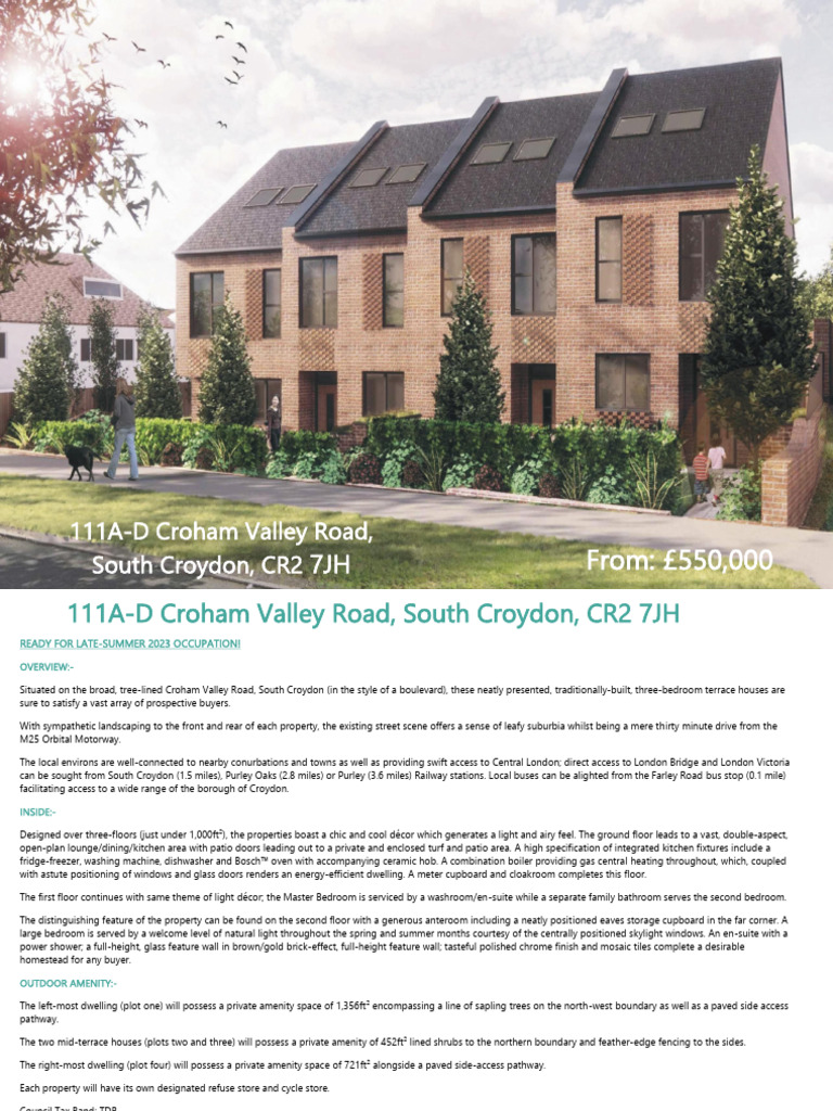 Croham Valley Road Brochure | PDF | Home
