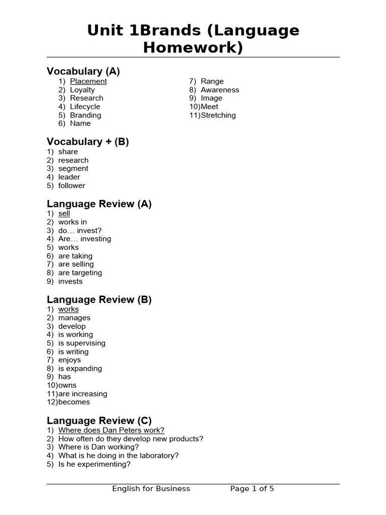 English For Business Unit 1 Brands | PDF | Turnitin | Plagiarism English For Business Unit 1 Brands | PDF | Turnitin | Plagiarism