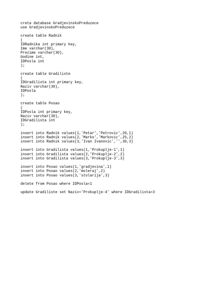Gradjevinsko preduzece | PDF
