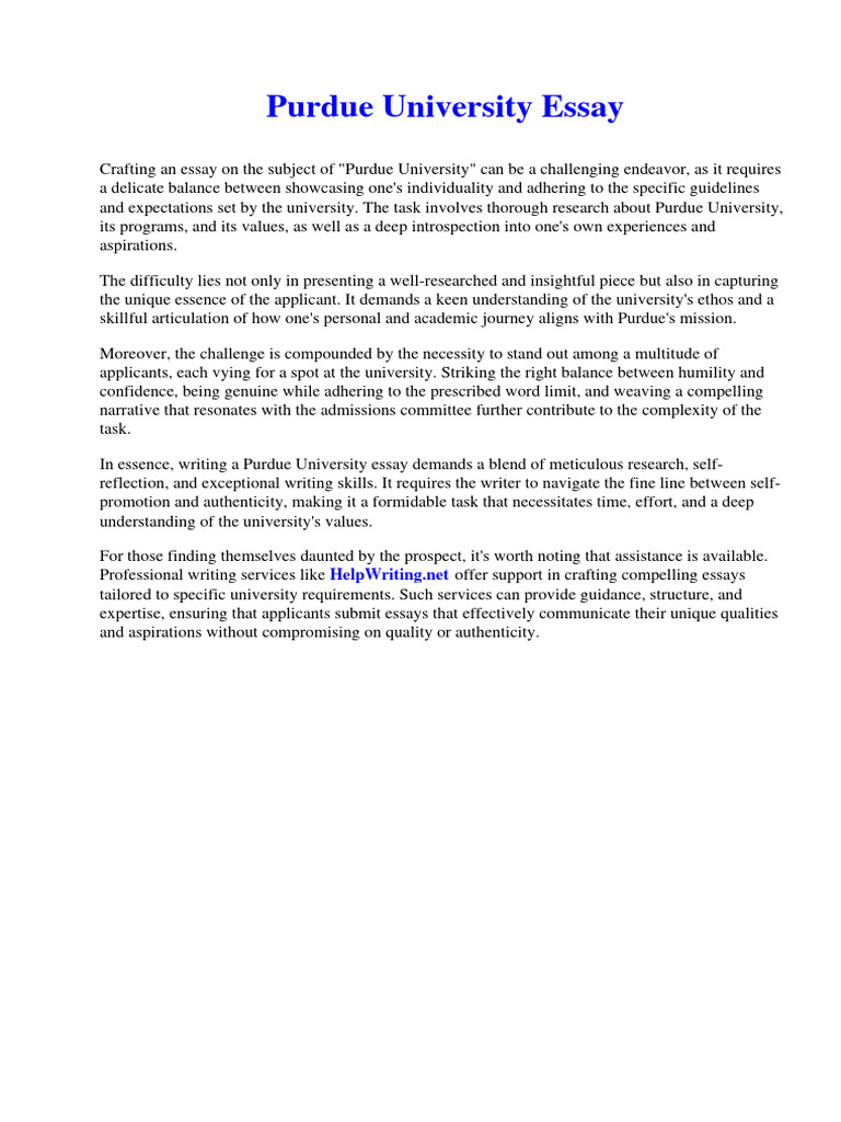 Purdue University Essay | PDF | Password | Cybercrime